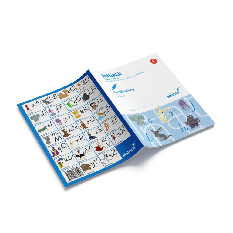InitiaLit–Foundation Handwriting Workbooks – VIC font (Pack) - MultiLit