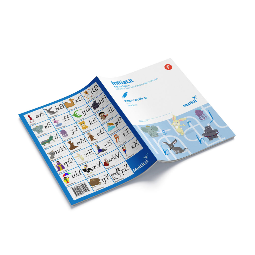 InitiaLit–Foundation Handwriting Workbooks – QLD font (Pack) - MultiLit
