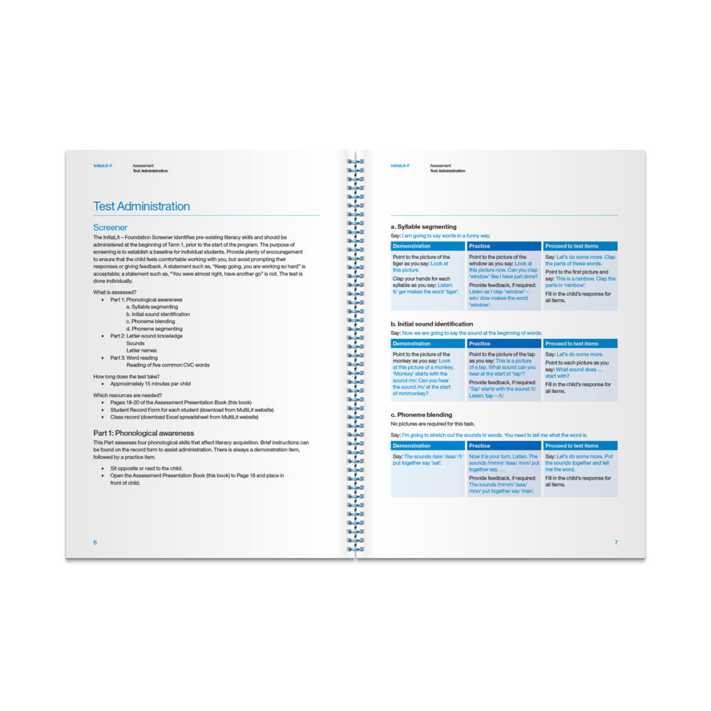 InitiaLit–Foundation Assessment Presentation Book - MultiLit