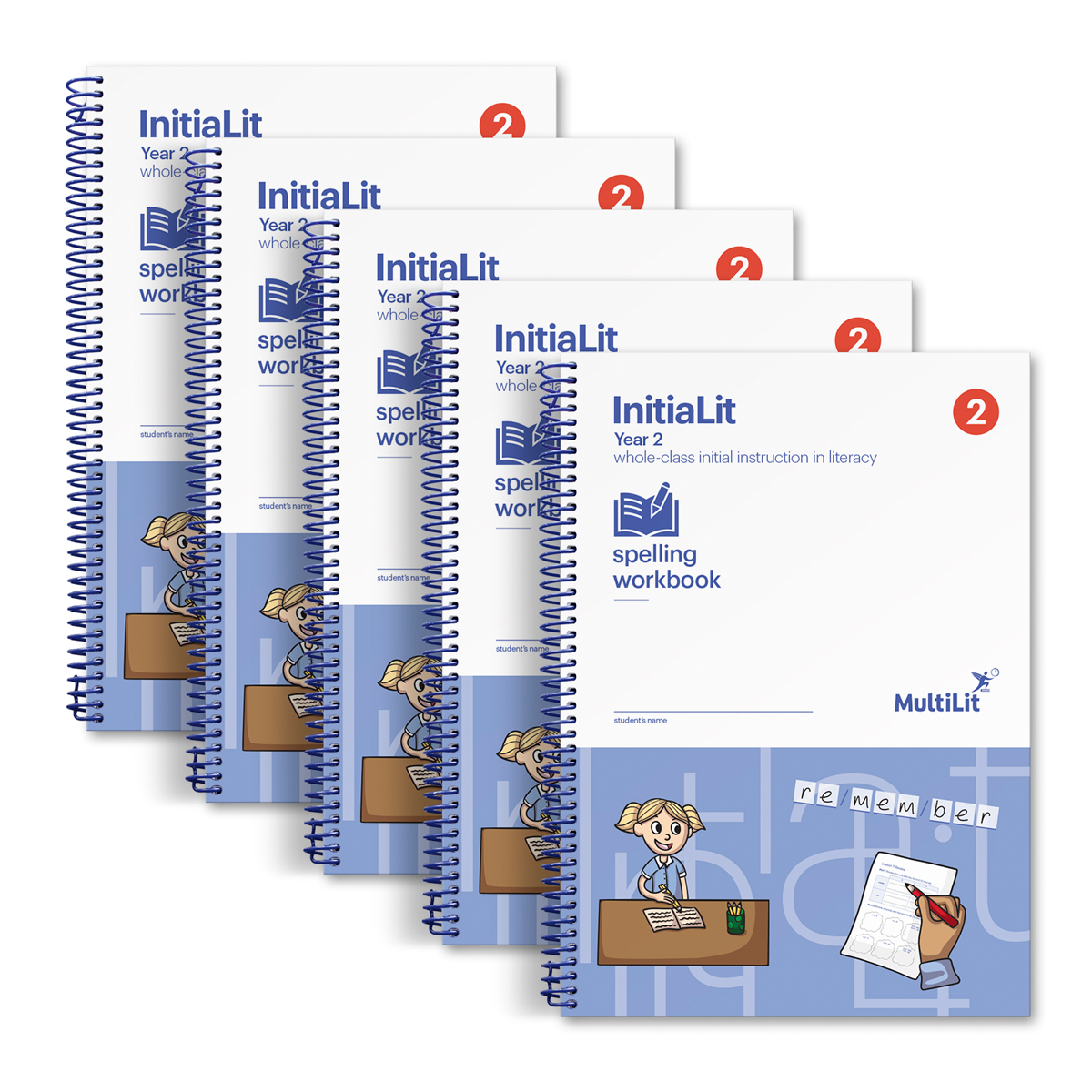 InitiaLit–2 Spelling Workbooks (Pack) - MultiLit