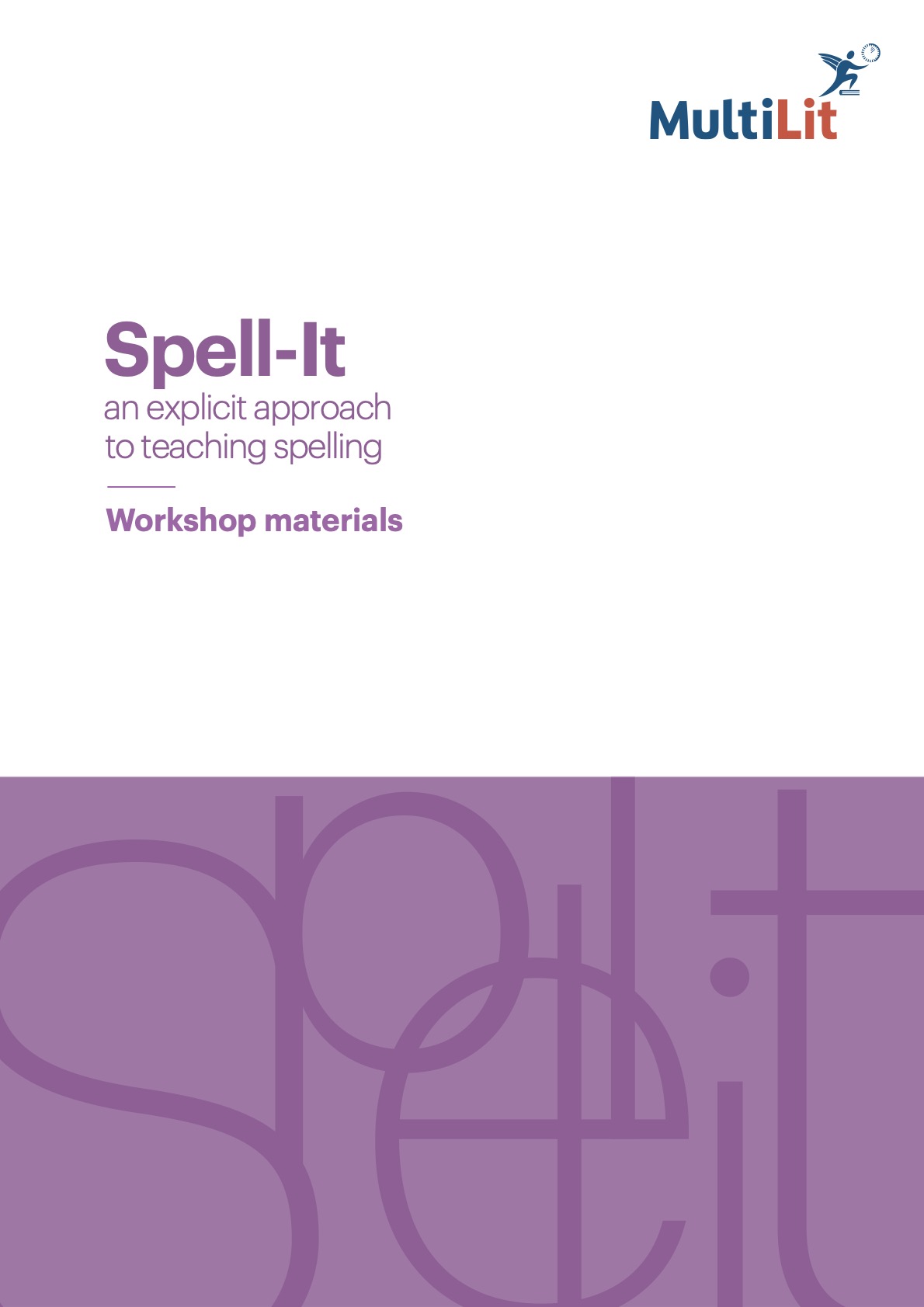 Spell-It PD Workshop Pack - MultiLit