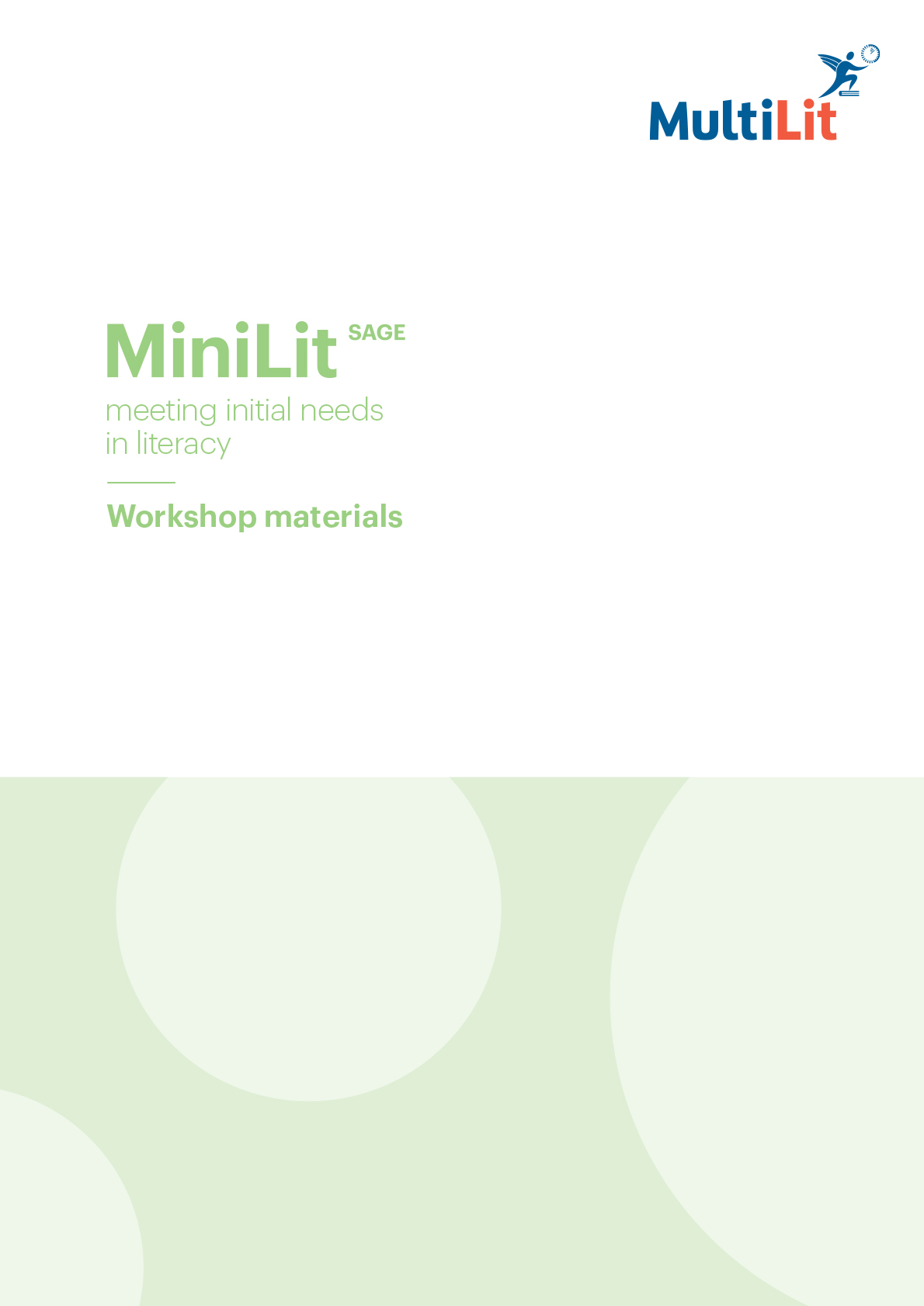 MiniLit Sage PD Workshop Pack - MultiLit